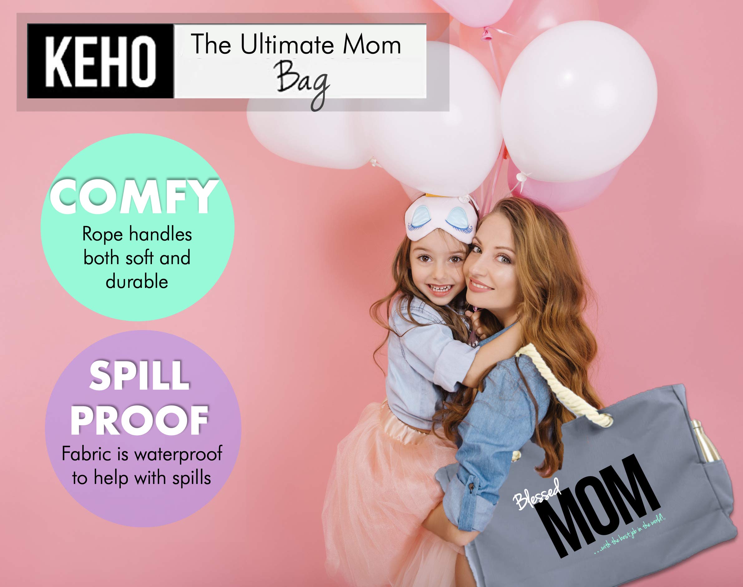 KEHO XXL Ultimate"Mom" Hospital Bag/Overnight Pregnancy Bag - (Grey)