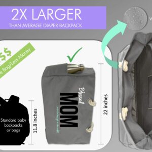 KEHO XXL Ultimate"Mom" Hospital Bag/Overnight Pregnancy Bag - (Grey)