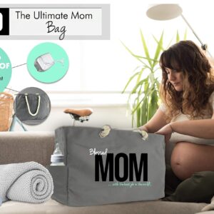 KEHO XXL Ultimate"Mom" Hospital Bag/Overnight Pregnancy Bag - (Grey)