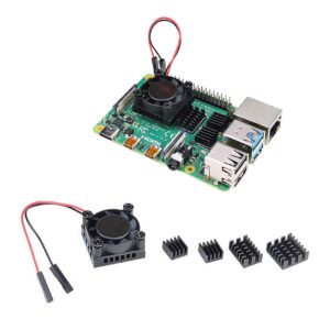 enokay raspberry pi 4 model b heat sink single cooling fan ram heatsink set