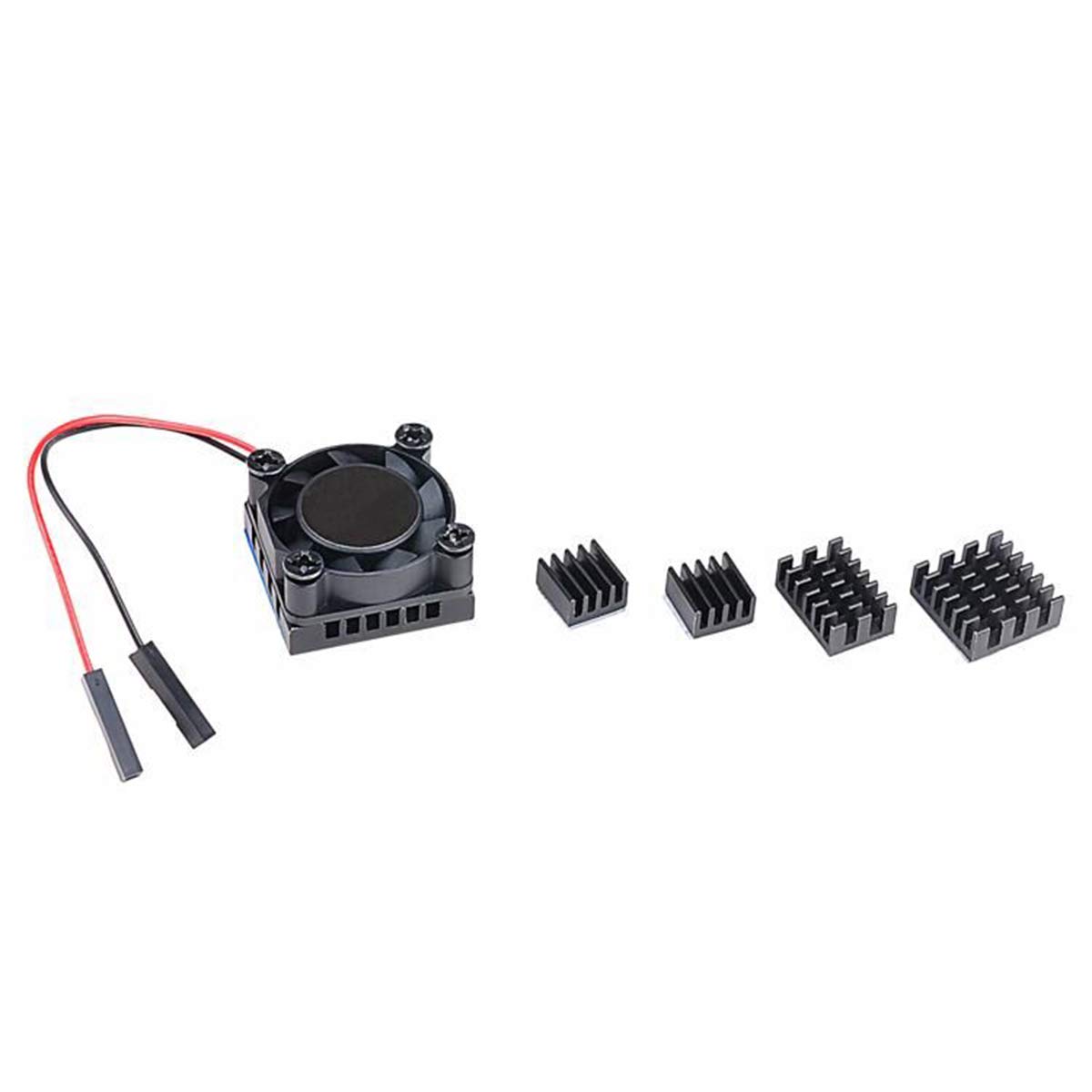 Enokay Raspberry Pi 4 Model B Heat Sink Single Cooling Fan RAM Heatsink Set