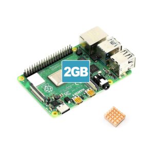 waveshare accessory compatible with raspberry pi 4 model b 2gb ram with powerful processor faster networking support dual 4k output and different choice of ram comes with a copper heat sink