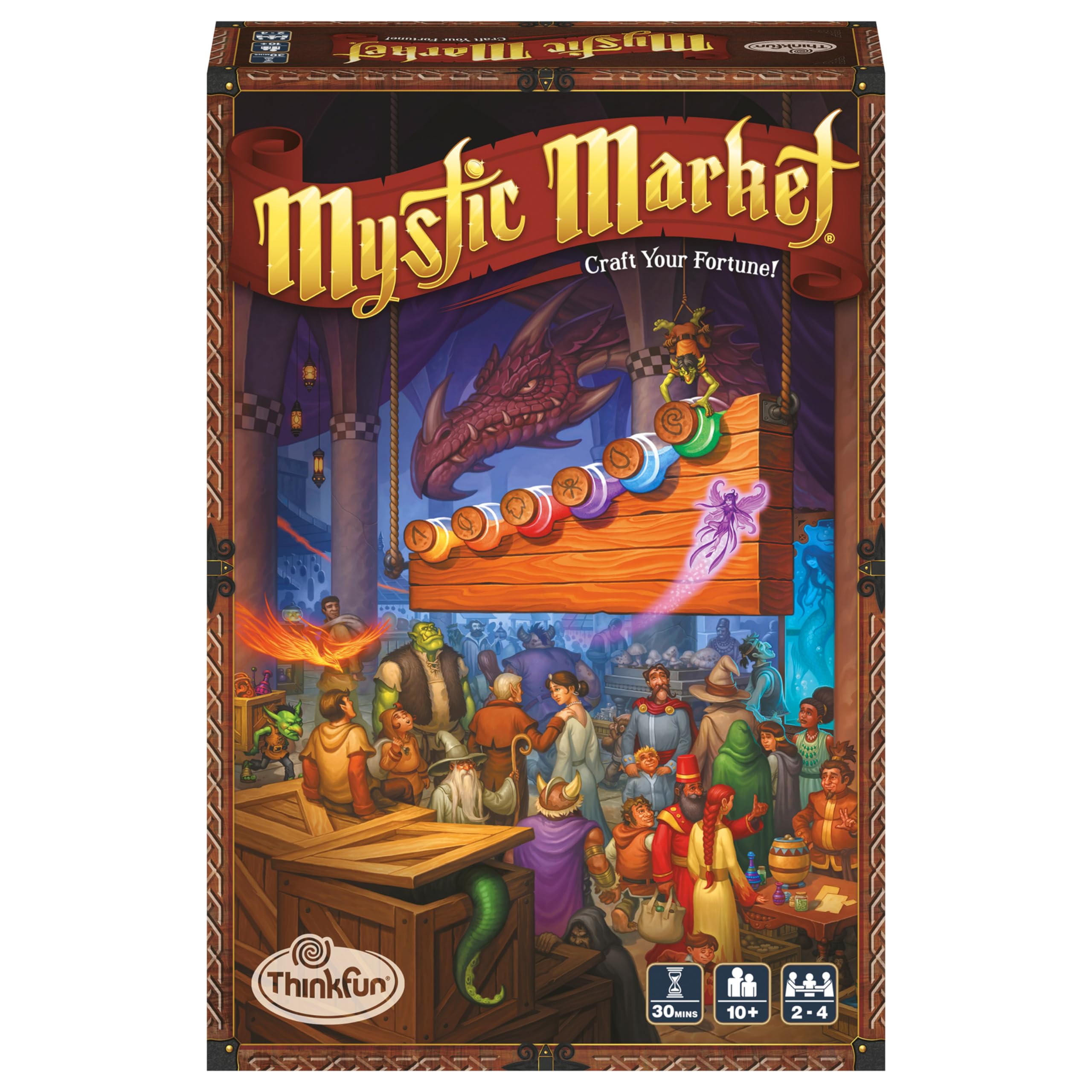 Think Fun Mystic Market: Bring The Magic to Your Board Game Night! for Ages 10+