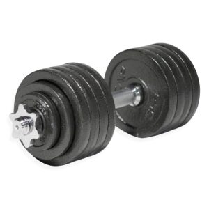 CAP Barbell 52.5-Pound Adjustable Dumbbell Set, Single, Black