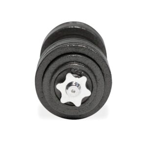 CAP Barbell 52.5-Pound Adjustable Dumbbell Set, Single, Black