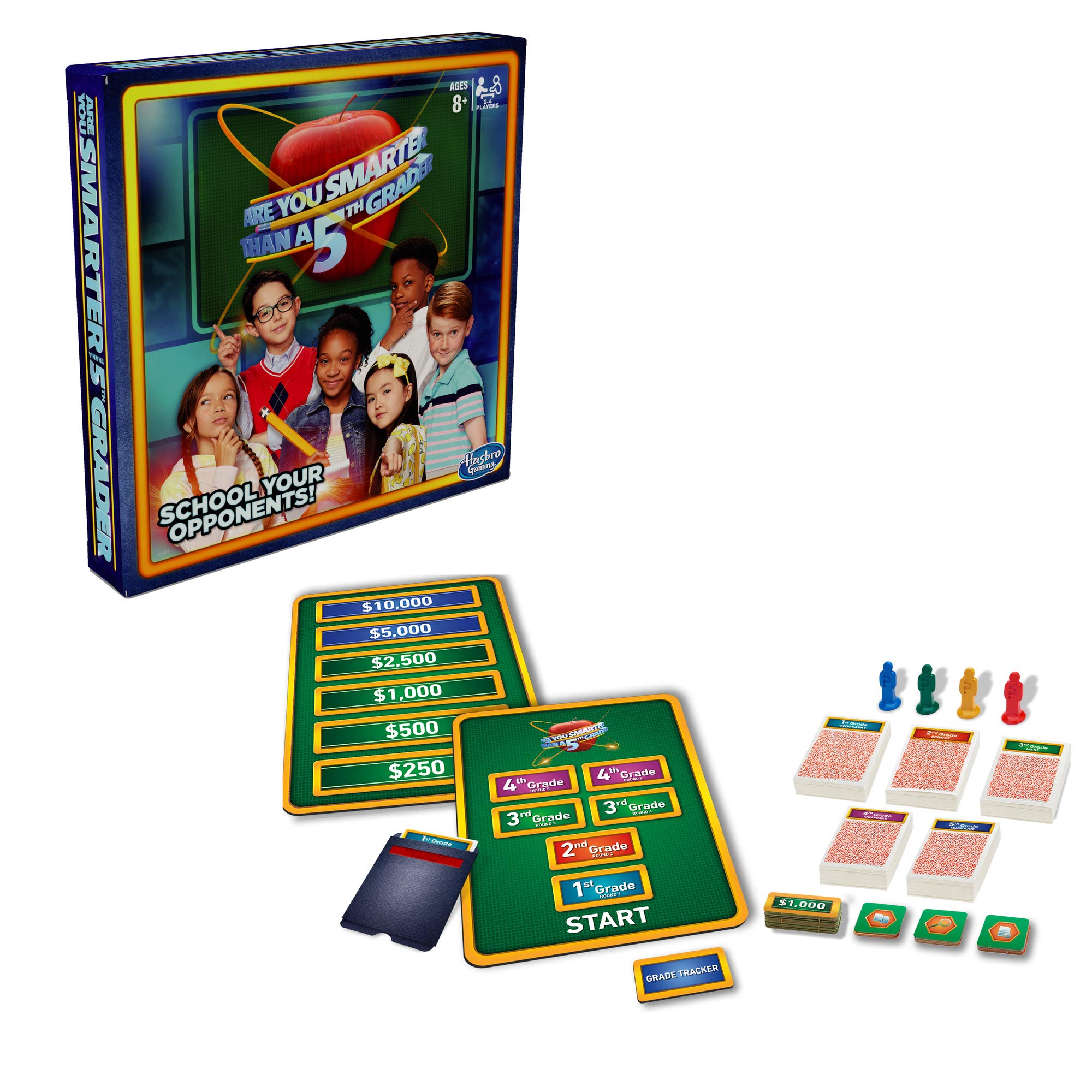 Hasbro Gaming are You Smarter Than a 5th Grader Board Game for Kids Ages 8 & Up