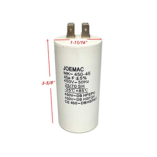 Generator JOEMAC Capacitor 450V 45uF 50Hz 25/70 SH Cylinder