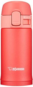 zojirushi stainless mug, 1 count (pack of 1), coral pink, 200 milliliters