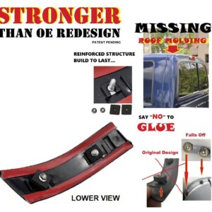 ADVANCE IGNITION Upgradedd Roof Molding Compatible with Ford White 99-07 F-250 F-350 F-450 F-550 Super Duty (Regular Cab & Crew Cab) Left Driver LH and Right Passenge RH YO Oxford Set 2PCS 99-07