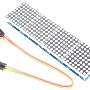 NOYITO MAX7219 Dot Matrix Module 4 in 1 Display Module Blue Red Green Three Colors with 5Pin Wire - Upgrade (Blue)