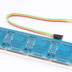 NOYITO MAX7219 Dot Matrix Module 4 in 1 Display Module Blue Red Green Three Colors with 5Pin Wire - Upgrade (Blue)