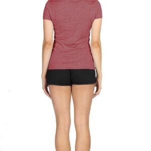 icyzone Workout Running Tshirts for Women - Fitness Athletic Yoga Tops Exercise Gym Shirts (Pack of 3) (XL, Charcoal/Burgundy/Turf Green)