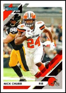 2019 donruss #66 nick chubb nm-mt cleveland browns officially licensed nfl trading card