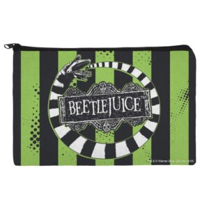 graphics & more beetlejuice beetle worm makeup cosmetic bag organizer pouch