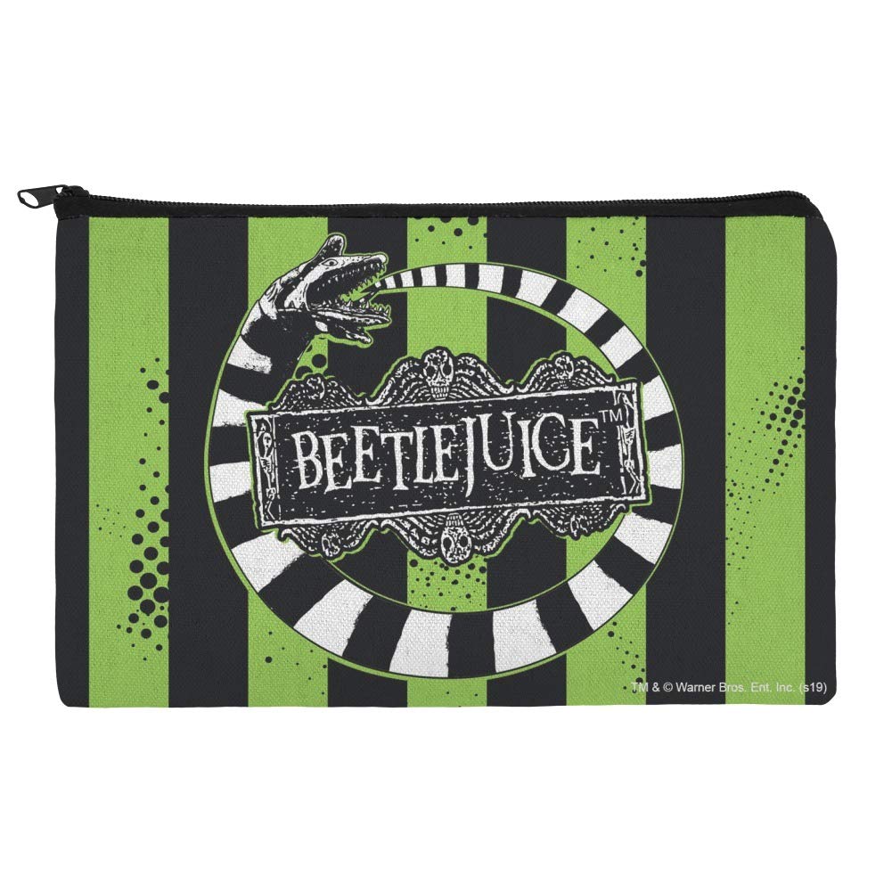 GRAPHICS & MORE Beetlejuice Beetle Worm Makeup Cosmetic Bag Organizer Pouch