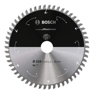 Bosch Professional Circular Saw Blade Standard (for Aluminium, 210 x 30 x 1.9 mm, 54 Teeth; Accessories: Cordless Circular Saw)