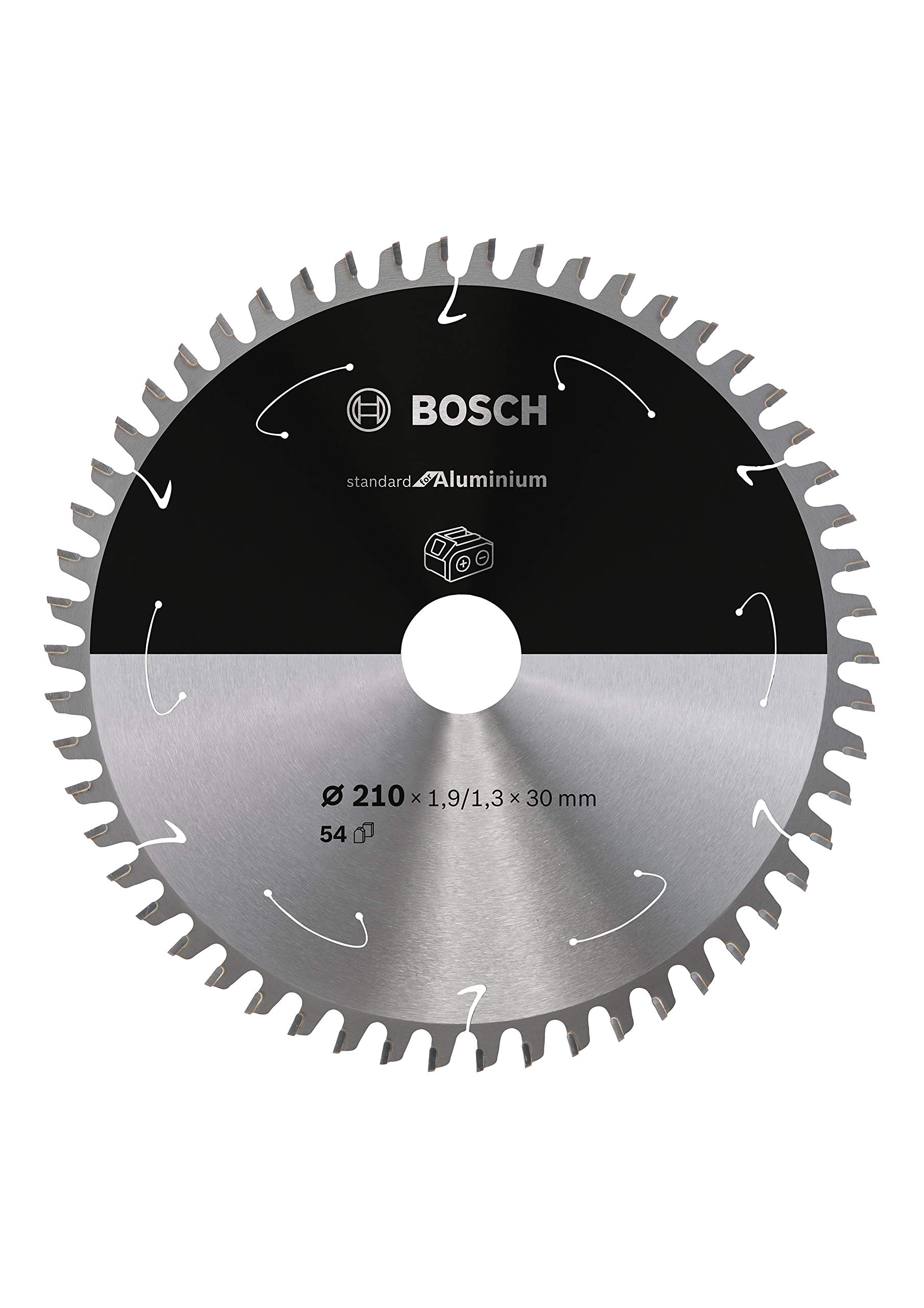 Bosch Professional Circular Saw Blade Standard (for Aluminium, 210 x 30 x 1.9 mm, 54 Teeth; Accessories: Cordless Circular Saw)