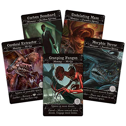 Arkham Horror The Dead of Night Board Game EXPANSION - New Scenarios, Investigators, and Horrors! Cooperative Mystery Game, Ages 14+, 1-6 Players, 2-3 Hour Playtime, Made by Fantasy Flight Games