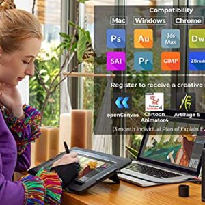 XPPen Artist12 Pro 11.6" Drawing Tablet with Screen Pen Display Full-Laminated Graphics Tablet with Tilt Function Battery-Free Stylus and 8 Shortcut Keys(8192 Levels Pen Pressure and 72% NTSC)