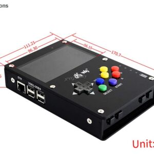 GamePi43 Add-ons Accessories Handheld Game Console Kit Raspberry Pi Classic Portable Retro Video Gaming Console 4.3 inch 800×480 IPS Screen Display Monitor for Pi 4 3 2 Model B B+ @XYGStudy