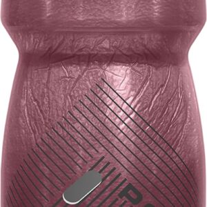 CamelBak Podium Chill Insulated Bike Water Bottle - Easy Squeeze Bottle - Fits Most Bike Cages - 24oz, Burgunday Perforated