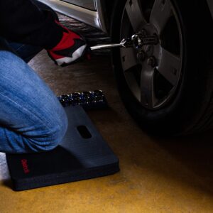 Olsa Tools Mechanics Kneeling Pad | Protection Knee Pads | Kneeling Work Mat | Under Car Mat | Creeper Pad | Work Pad | Foam Pad | 18" x 11" x 1"