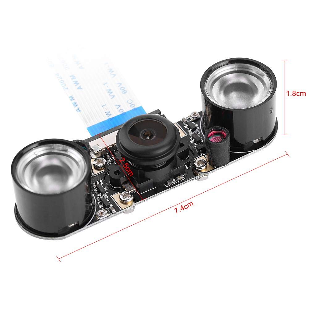 Wide Angle Fish-Eye Lens Camera Module,Camera Module for Raspberry Pi 3/2/B Adjustable-Wide Angle Camera Module,1080p Mobile Phone Accessories Raspberry Pi 4 Camera