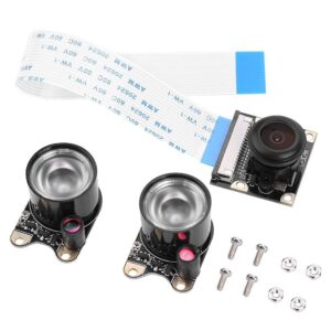 Wide Angle Fish-Eye Lens Camera Module,Camera Module for Raspberry Pi 3/2/B Adjustable-Wide Angle Camera Module,1080p Mobile Phone Accessories Raspberry Pi 4 Camera