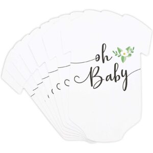 Sparkle and Bash 50 Pack Girl Baby Shower Prediction and Advice Cards for Parents to Be, Floral Themed Party Games (5 x 7 In)