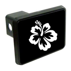 hibiscus flower 2" tow trailer hitch cover plug