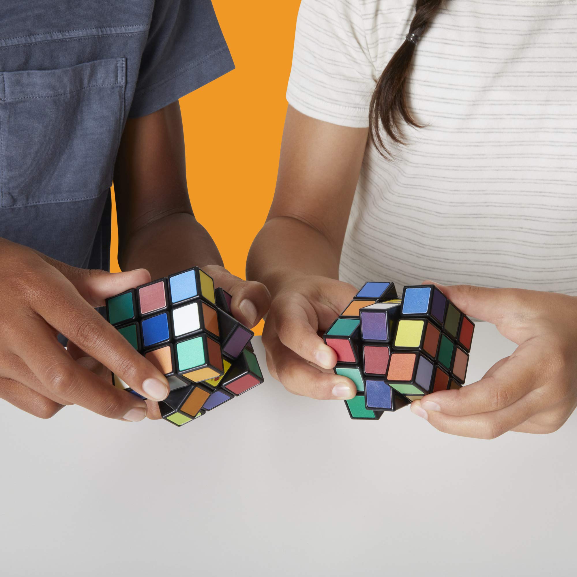 Rubik's Impossible Puzzle; Original Rubik's Product; 3 x 3 Lenticular Puzzle; Rubik's Cube Color Change Puzzle for Kids Ages 8 and Up (E8069)