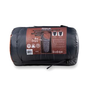 Klymit KSB Lightweight Mummy Sleeping Bag, 20°F Sleeping Bag for Camping, Hiking, and Backpacking in Cold Weather, Gray, Extra Large