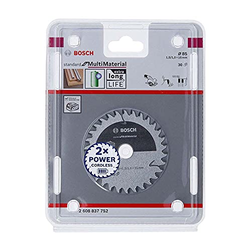 Bosch Professional 2608837752 Standard Blade for Multi Material (85 x 15 x 1.5 mm, 30 Teeth, Accessories: Cordless Circular Saw)