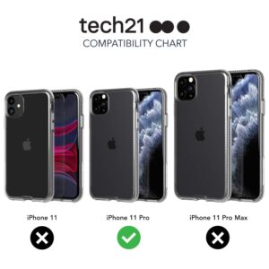 tech21 Pure Clear for Apple iPhone 11 Pro Phone Case - with 10ft Drop Protection, Transparent