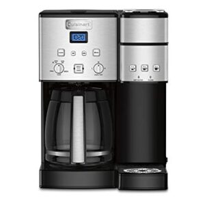 Cuisinart SS-15 Maker Coffee Center 12-Cup Coffeemaker and Single-Serve Brewer, Silver (Renewed)