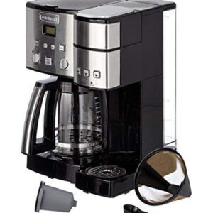 Cuisinart SS-15 Maker Coffee Center 12-Cup Coffeemaker and Single-Serve Brewer, Silver (Renewed)