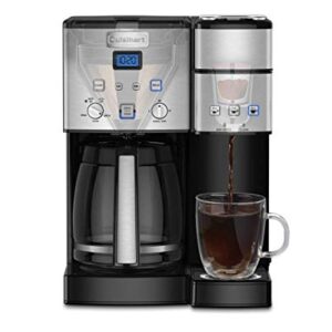 Cuisinart SS-15 Maker Coffee Center 12-Cup Coffeemaker and Single-Serve Brewer, Silver (Renewed)