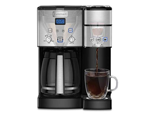 Cuisinart SS-15 Maker Coffee Center 12-Cup Coffeemaker and Single-Serve Brewer, Silver (Renewed)