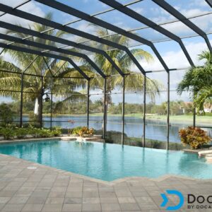 DOCAZOO DocaScreen Window Screen Replacement - Easy to Cut Fiberglass Roll Screen Door Mesh, 72 inch x 100 feet - DIY for House Windows, Door, Pool, Porch or Back Patio, Gray