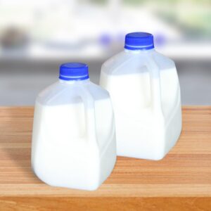 Cornucopia 32oz Plastic Jugs (6-Pack); 1-Quart / 32-Ounce Bottles with Caps for Juice, Water, Sports and Protein Drinks and Milk, BPA-Free