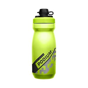 camelbak podium dirt series mountain bike water bottle 21oz, lime