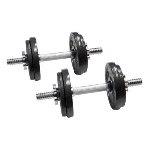 cap barbell rsw2-40t 40-pound adjustable dumbbell weight set, a. black, 40 lb, pair