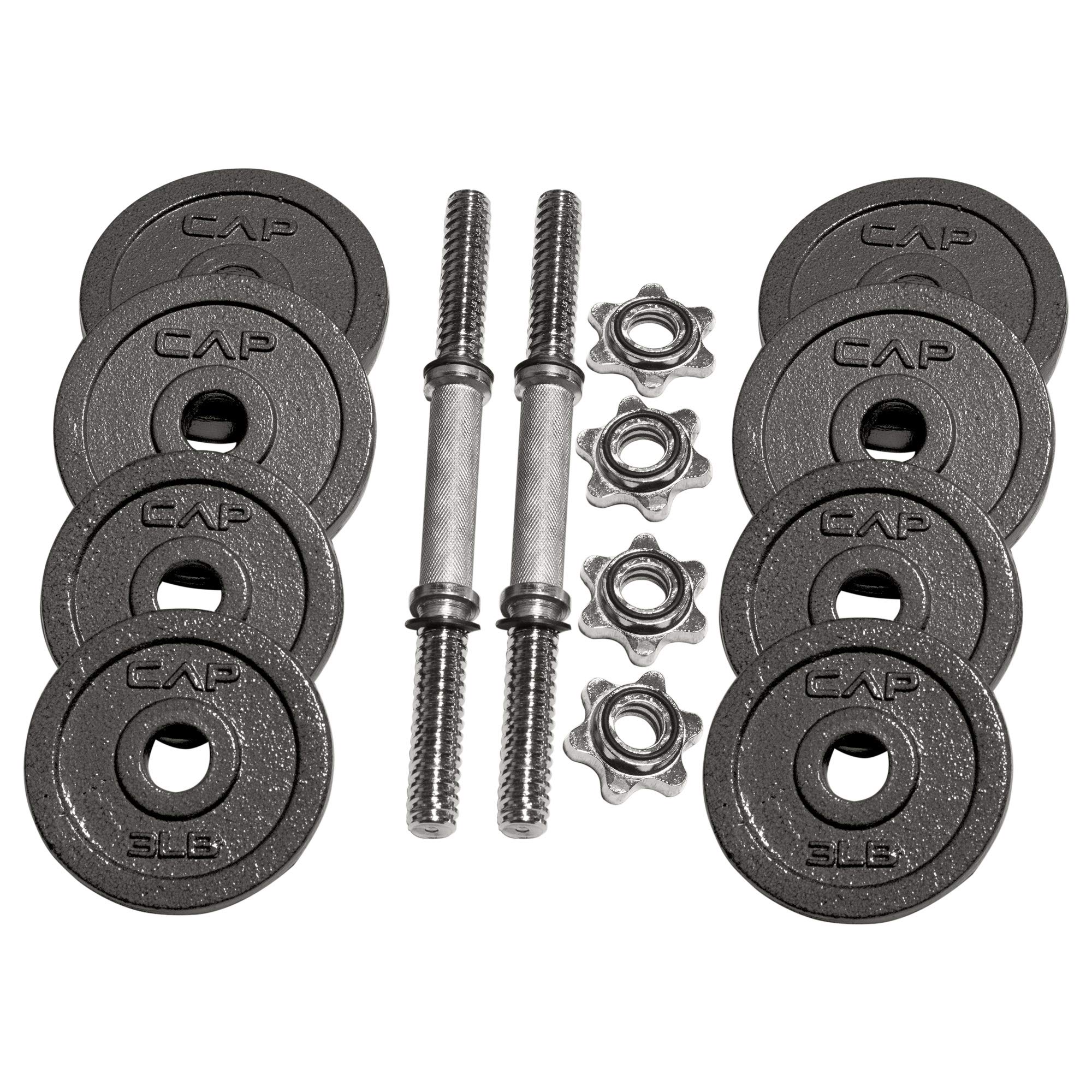 CAP Barbell RSW2-40T 40-Pound Adjustable Dumbbell Weight Set, a. Black, 40 LB, Pair