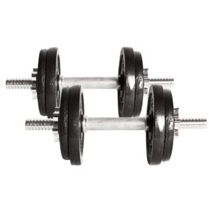 CAP Barbell RSW2-40T 40-Pound Adjustable Dumbbell Weight Set, a. Black, 40 LB, Pair