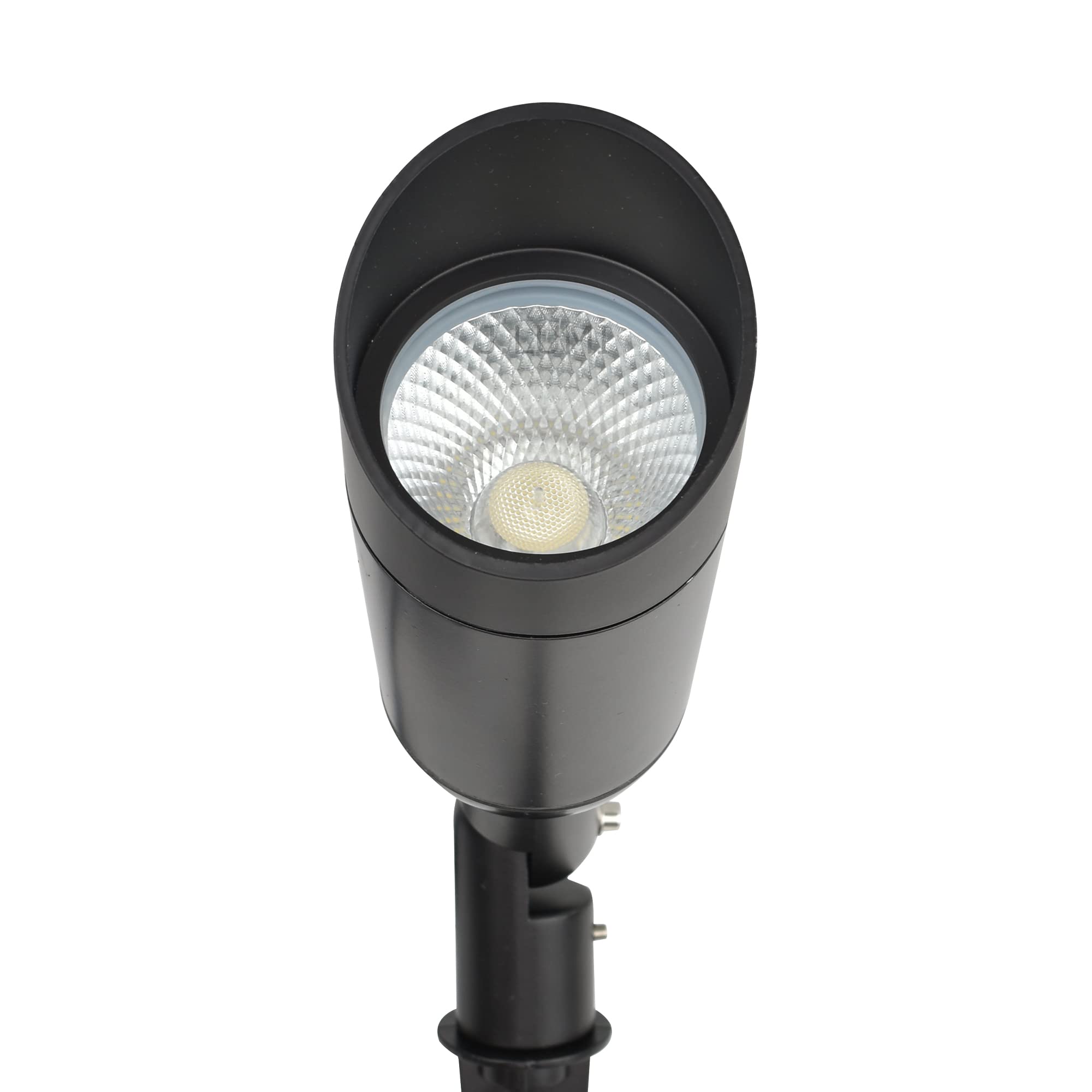 J.LUMI GBS9815 LED Outdoor Spotlight with Stake, 15W AC 120V, 5000K Daylight, 60-Degree Beam, Spotlight for Flag, 4-ft Corded Plug, Not Dimmable