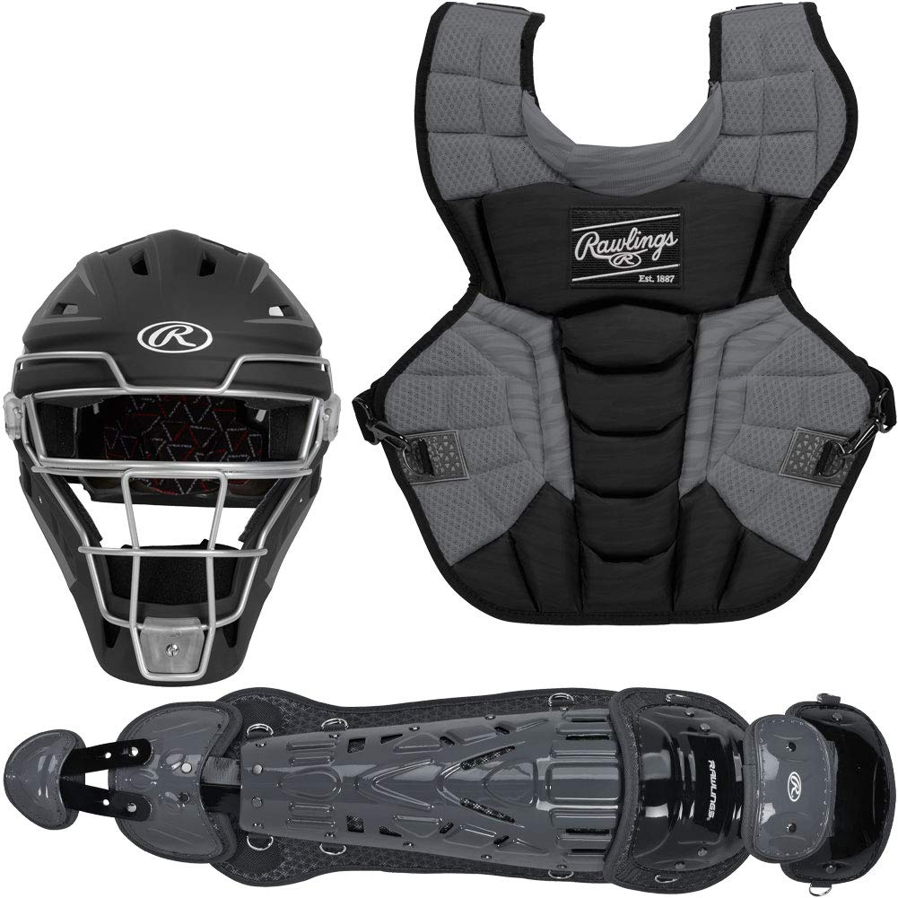 Rawlings | VELO 2.0 Catcher's Set | Baseball | Adult 15+ | Black/Graphite