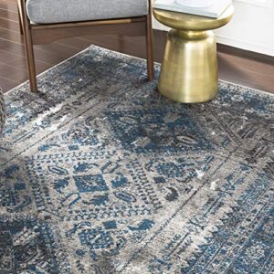 livabliss desta vintage oriental area rug,5'3" x 7'3",blue/grey