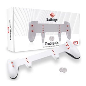 satisfye - zengrip go (lite), accessories compatible with nintendo switch lite - comfortable & ergonomic grip, joy con & switch control. #1 switch accessories for gamers bonus: 2 thumbsticks