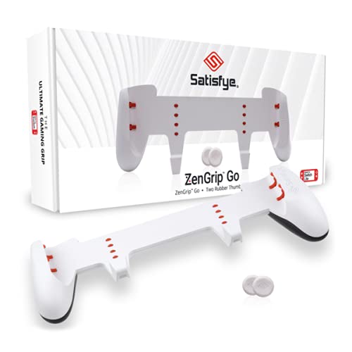 Satisfye - ZenGrip Go (Lite), Accessories Compatible with Nintendo Switch Lite - Comfortable & Ergonomic Grip, Joy Con & Switch Control. #1 Switch Accessories for Gamers Bonus: 2 Thumbsticks