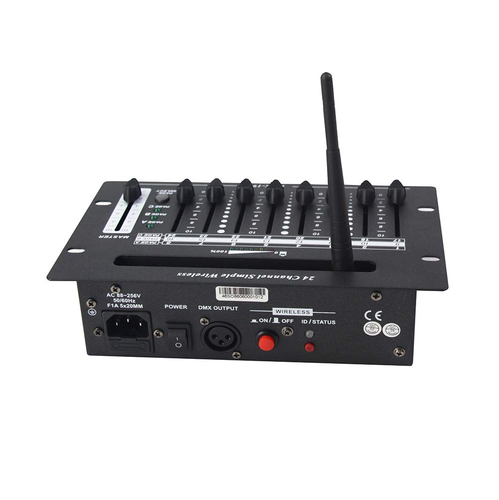 V-Show DMX dj Controller - 24CH Battery& Wireless Controllers for Battery Wirless DMX Uplight